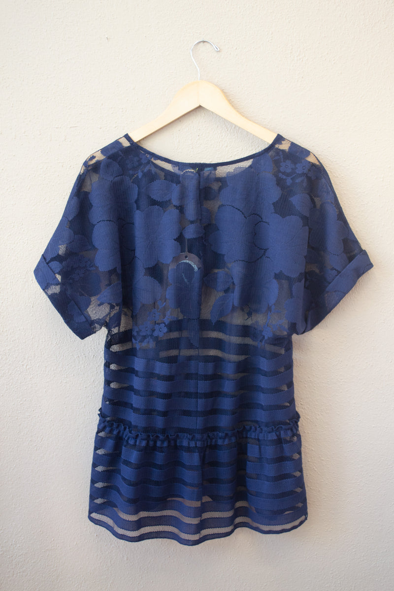 Eva Franco Size X-Large Mesh Pattern Top – Savvy Swap Consignment